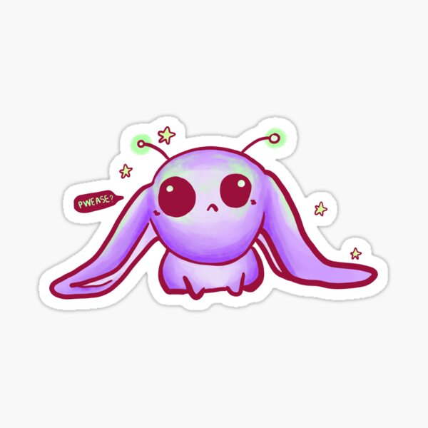 "Alien bunny" Sticker for Sale by seatrah | Redbubble