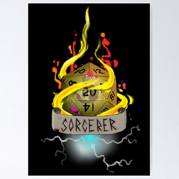 "D20 Sorcerer" Poster by Ixor | Redbubble