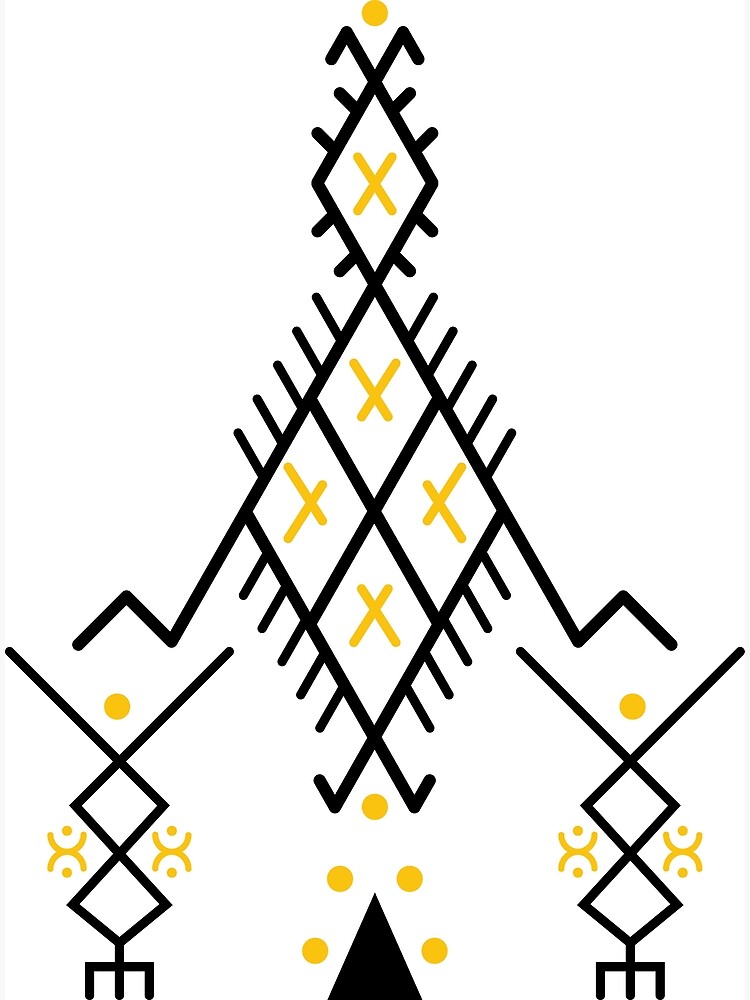 "Berber Symbol from Amazigh kabyles" Art Print for Sale by AmazighShop ...