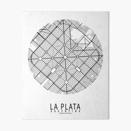 Lámina rígida «Mapa de la ciudad de La Plata de Argentina - Círculo» de ...
