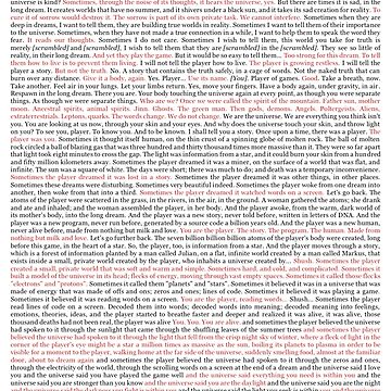 "Minecraft´s Final Poem / The End Poem" Sticker by TheNightProject ...