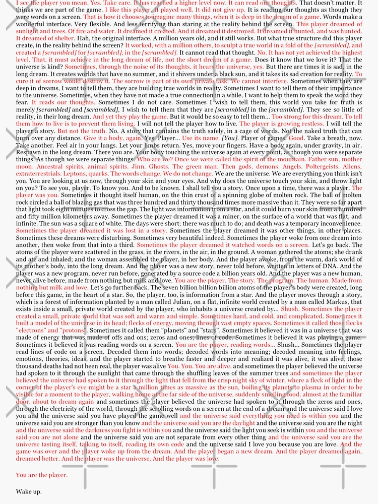 "Minecraft´s Final Poem / The End Poem" Sticker by TheNightProject ...