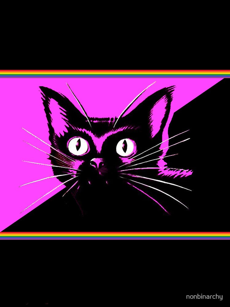 "Queer Sabocat" Sticker for Sale by nonbinarchy | Redbubble