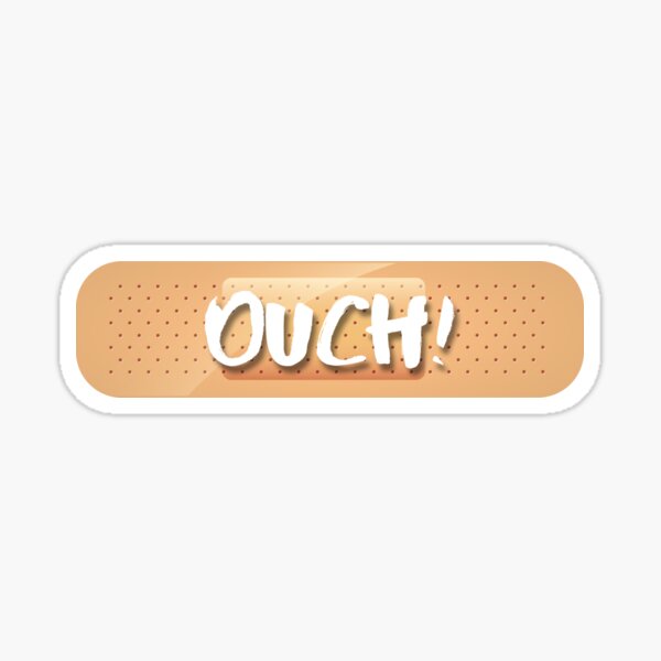 "Ouch! Sticker" Sticker for Sale by dmorson | Redbubble