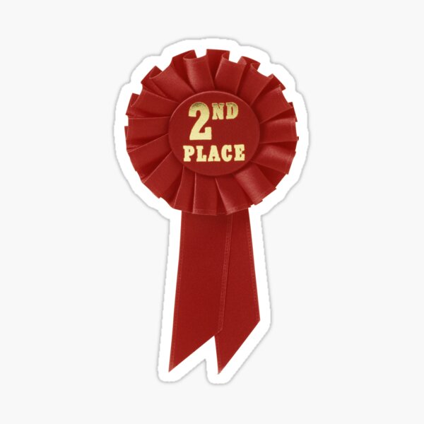 "Second Place Winner Award Trophy - Red" Sticker for Sale by 361office ...