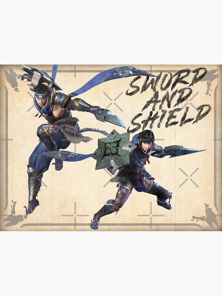 "Monster Hunter Rise - Sword and Shield" Poster by VelvetZone | Redbubble