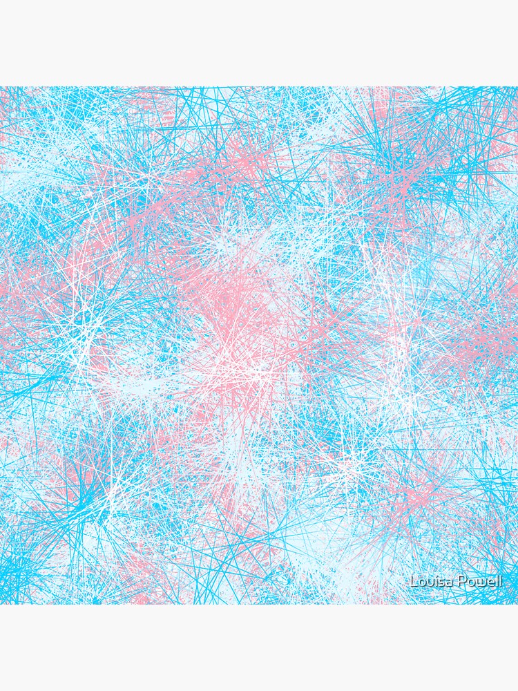 "Trans flag colours" Sticker by artbylouisa | Redbubble