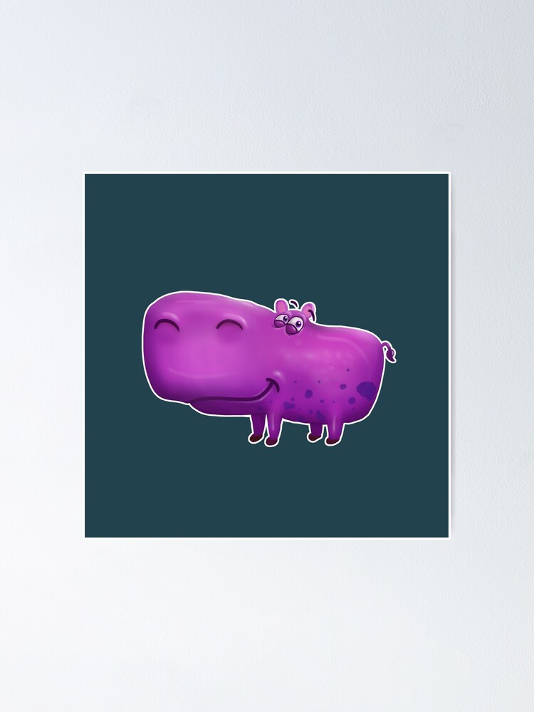 Póster «Diseño animal divertido del ejemplo del arte del icono del ...