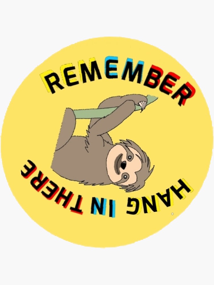 "hanging sloth" Sticker for Sale by Energies333 | Redbubble