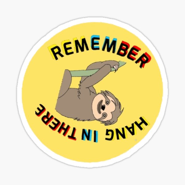"hanging sloth" Sticker for Sale by Energies333 | Redbubble