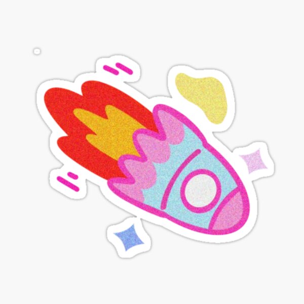"rocket ship" Sticker by skylarr27 | Redbubble