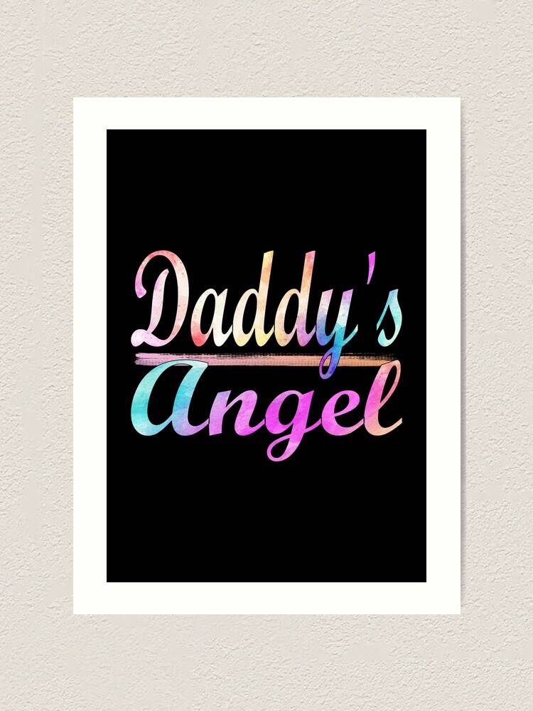 "Daddys Angel Essential Sticker" Art Print by SW33TSP0T | Redbubble