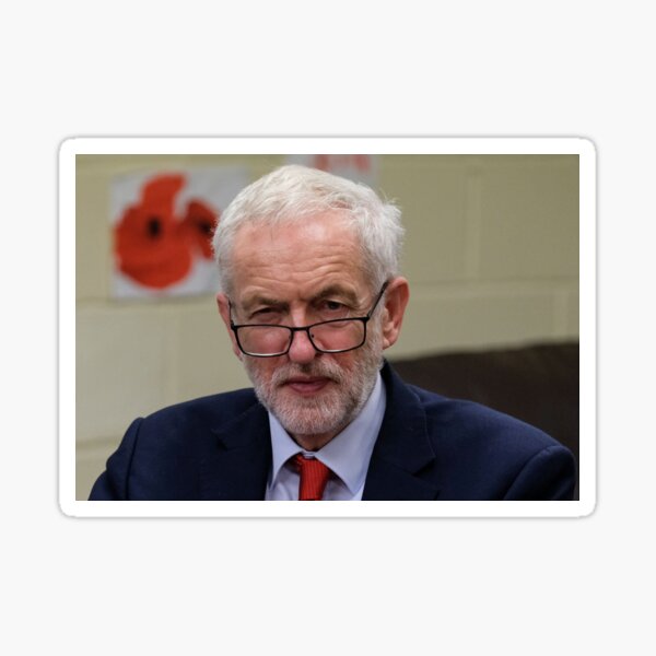 "Jeremy Corbyn - Serious face" Sticker for Sale by Scarbrand | Redbubble