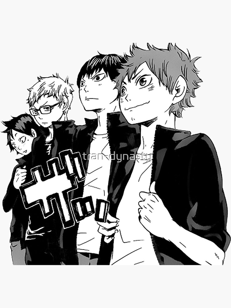 "Haikyuu First Years" Sticker by tran-dynasty | Redbubble
