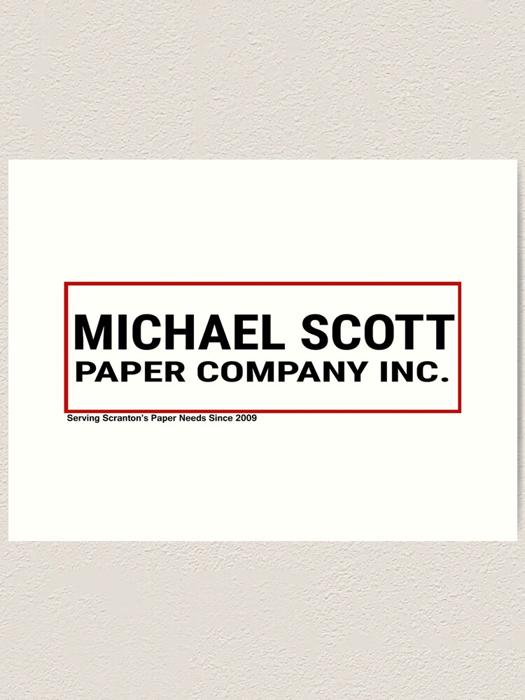 "Michael Scott Paper Company" Art Print by pickledbeets | Redbubble