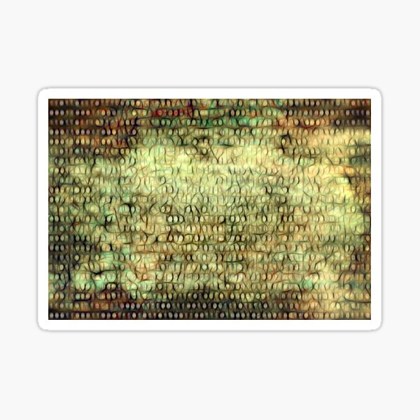 "Wired Binary Code edition 6" Sticker for Sale by Bruiserstang | Redbubble