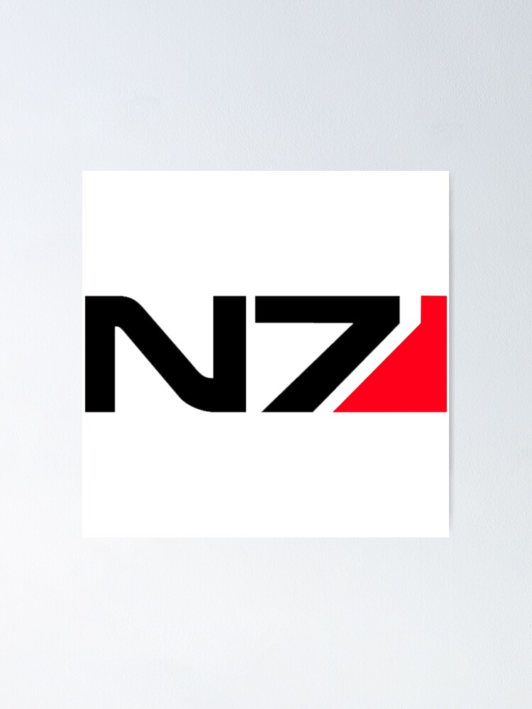 "Mass Effect Legendary Edition N7" Poster by laurasgallery | Redbubble