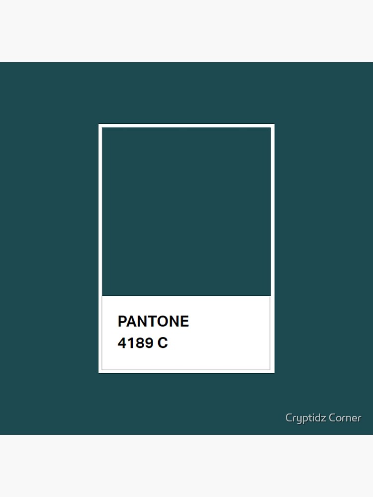 "Pantone Colour 4189 C" Poster by DiabhalsDau | Redbubble