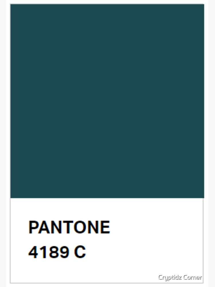 "Pantone Colour 4189 C" Sticker for Sale by DiabhalsDau | Redbubble