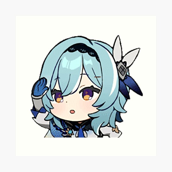 "Chibi Eula - Genshin Impact" Art Print by persephonexx | Redbubble