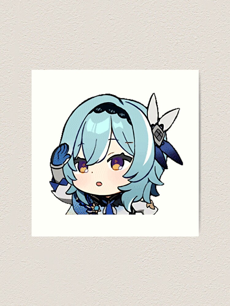 "Chibi Eula - Genshin Impact" Art Print by persephonexx | Redbubble
