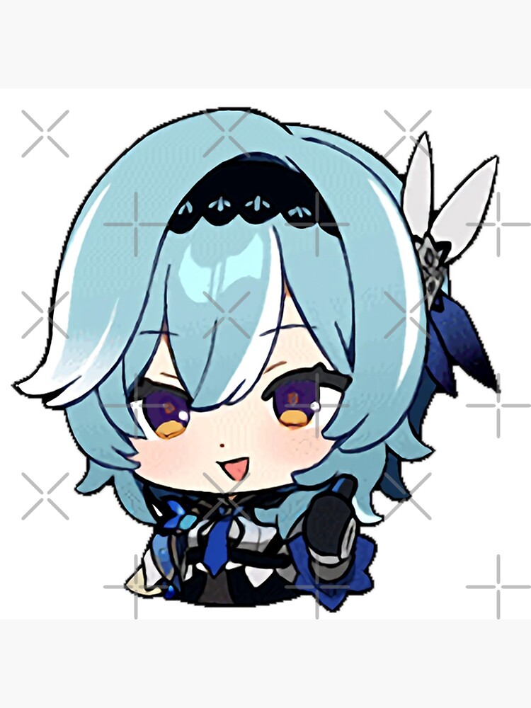 "Chibi Eula - Genshin Impact" Poster by persephonexx | Redbubble