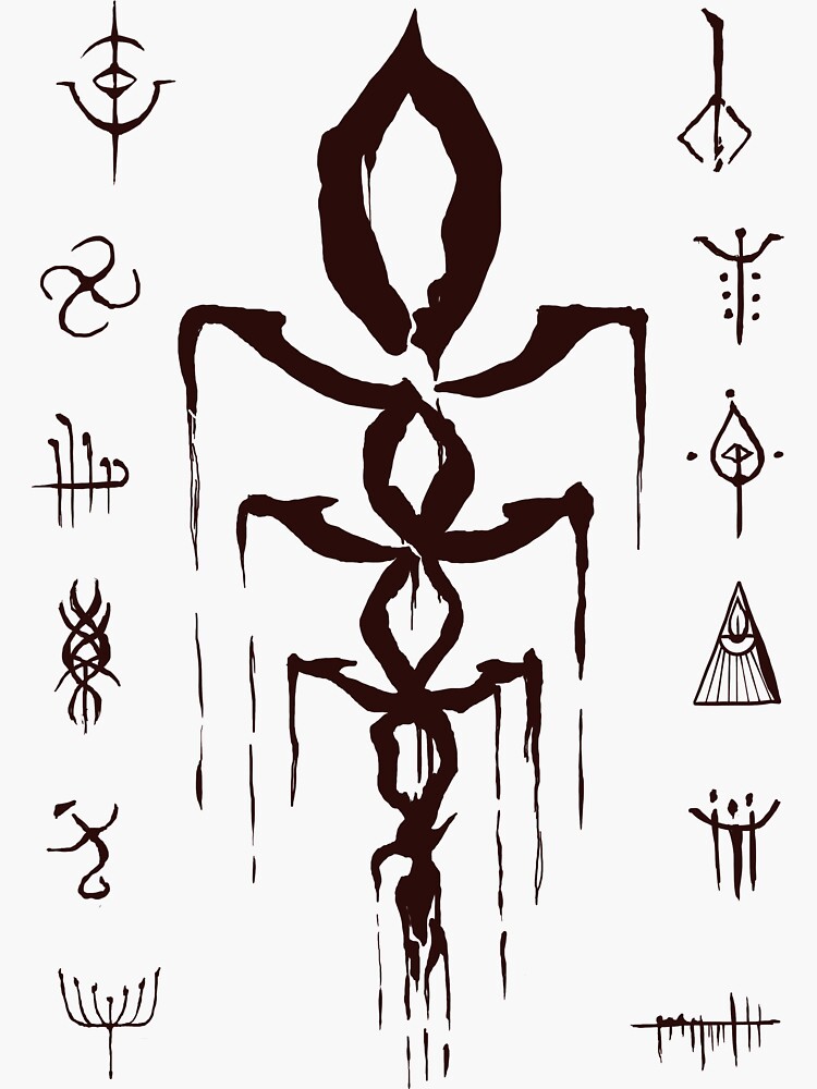 "Corruption covenant bloodborne caryll rune " Sticker for Sale by ...