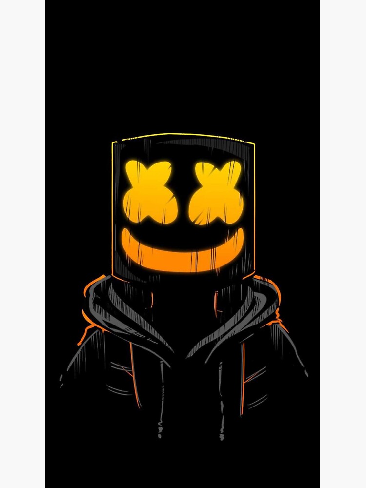 "Marshmello" Sticker by Fakii | Redbubble