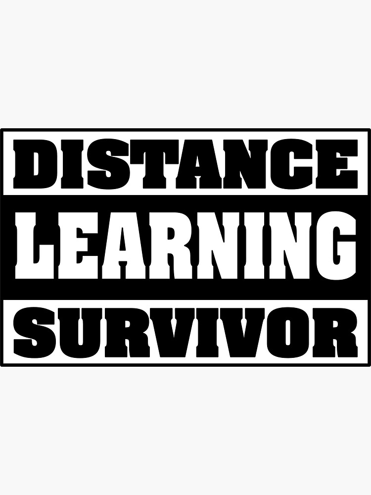 "Distance Learning Survivor Essential Sticker" Sticker by SW33TSP0T ...