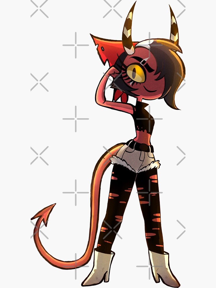 "Sallie May Strength Pose - Helluva Boss" Sticker for Sale by ...