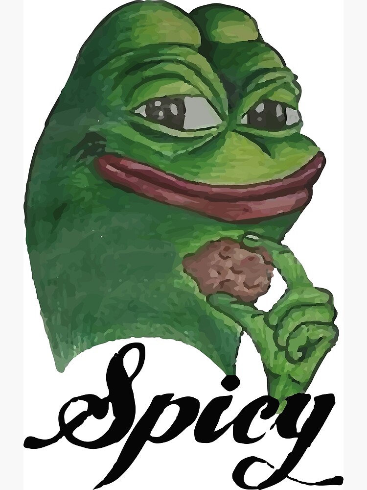 "Spicy Pepe the Frog" Poster by LeyoShop | Redbubble