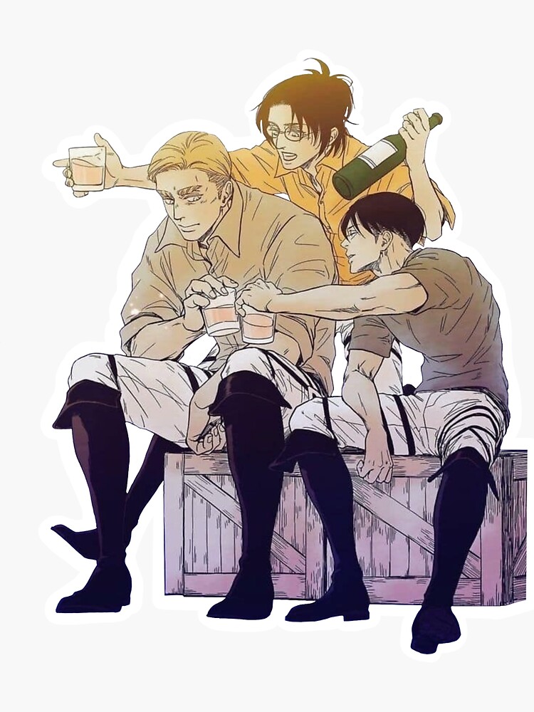 "Levi, Erwin, and Hange " Sticker for Sale by jennacrossman | Redbubble