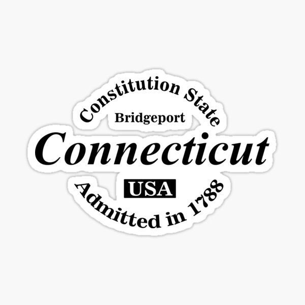 "Connecticut Bridgeport USA" Sticker by Filson | Redbubble