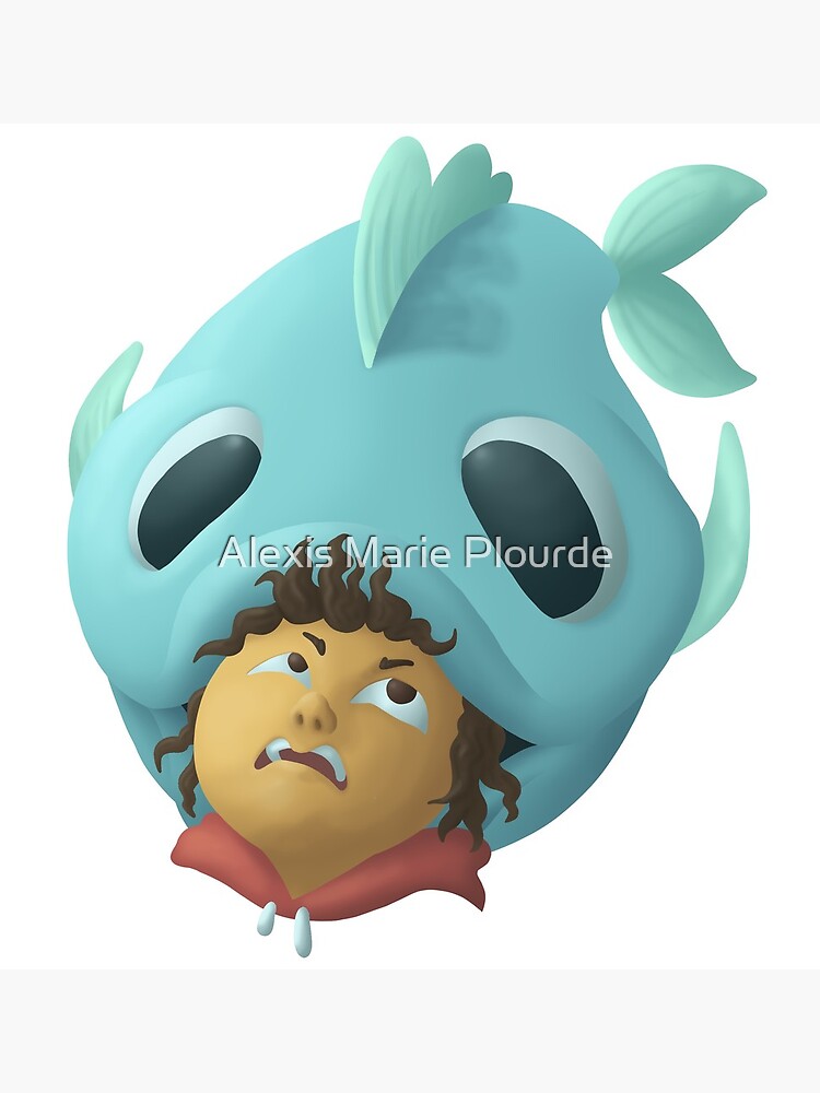 "Funky Fish Kissy" Poster for Sale by ampsignatureart | Redbubble