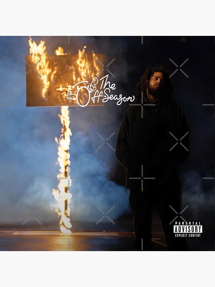 "J Cole The Off Season Album Cover with logo" Sticker for Sale by ...