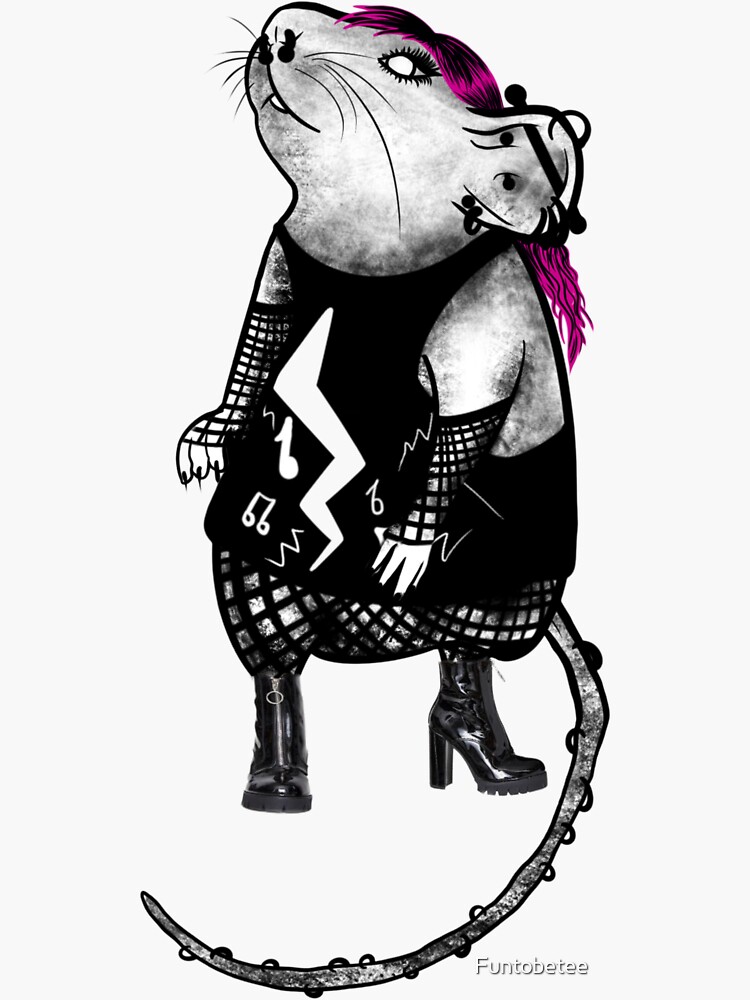 "Punk Rock Queen Rat Trap of the Underworld" Sticker for Sale by ...