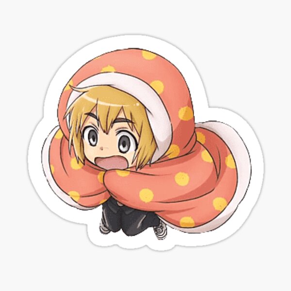 "Attack on junior high Armin" Sticker for Sale by jennacrossman | Redbubble