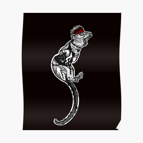 "Punk King Rat Trap Rocker Anarchist of the Underworld" Poster by ...