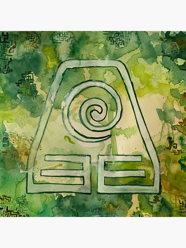 "Earth Kingdom Symbol ATLA" Sticker for Sale by hns-arts | Redbubble