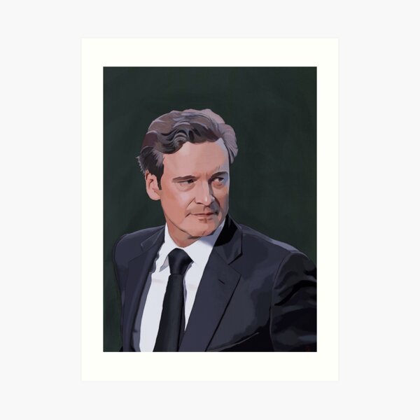 "Colin Firth Portrait" Art Print for Sale by Rubinator4708 | Redbubble