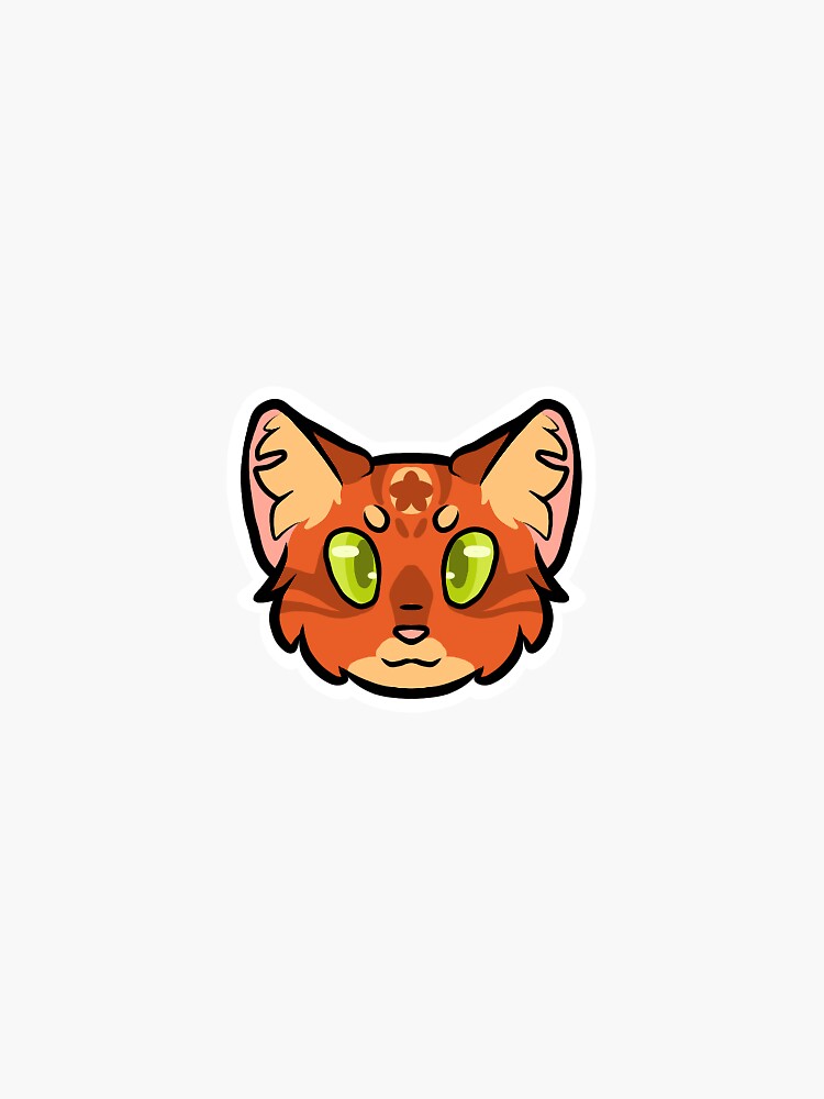 "Warriors Firestar Sticker" Sticker for Sale by MapelleCakes | Redbubble