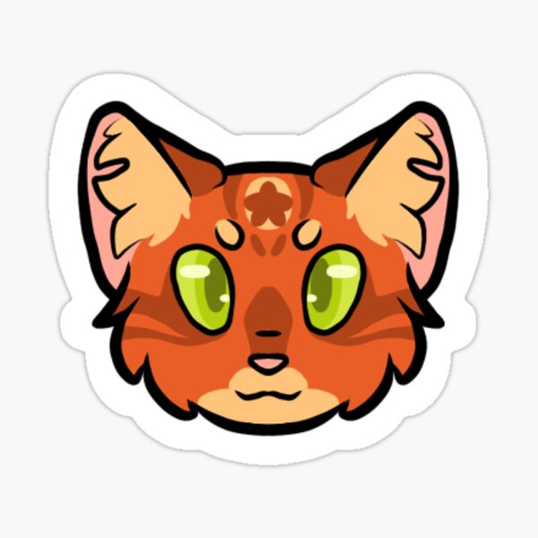 "Warriors Firestar Sticker" Sticker for Sale by MapelleCakes | Redbubble