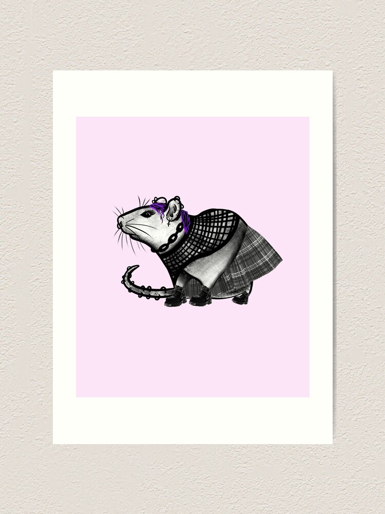 "Gothic Black Rat Witch Pagan Rodent of the Occult" Art Print for Sale ...