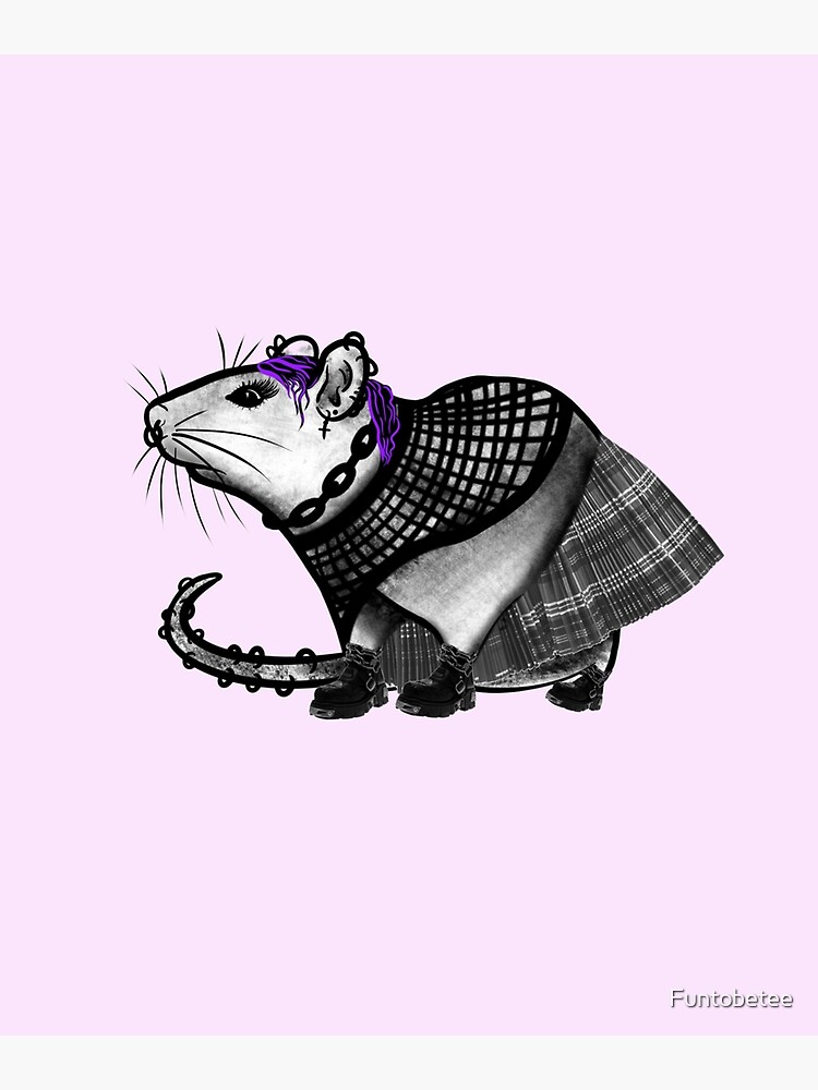 "Gothic Black Rat Witch Pagan Rodent of the Occult" Art Print for Sale ...