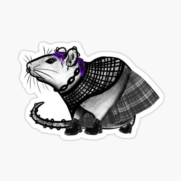 "Gothic Black Rat Witch Pagan Rodent of the Occult" Sticker for Sale by ...