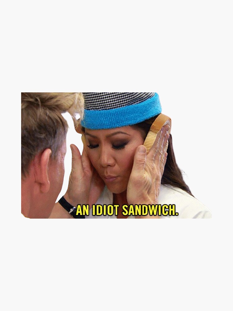 "Idiot Sandwich" Sticker for Sale by ClassicPolite | Redbubble