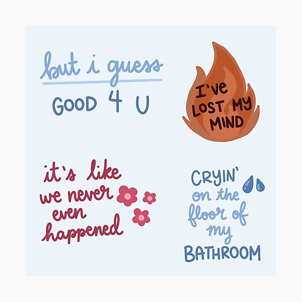 "Good 4 U Sticker Pack" Photographic Print for Sale by mutualletters ...