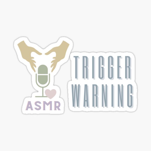 "ASMR Microphone Trigger Warning" Sticker for Sale by ASMRfanatics | Redbubble