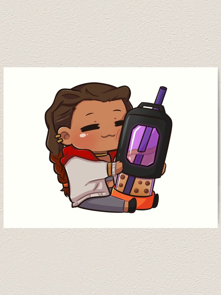 "Loba Boba - Loba drinking Bubble tea in a Phoenix Kit" Art Print for ...