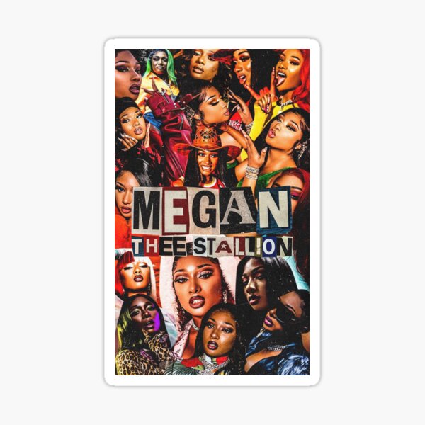 "Megan Thee Stallion" Sticker for Sale by HotGirlVibes | Redbubble